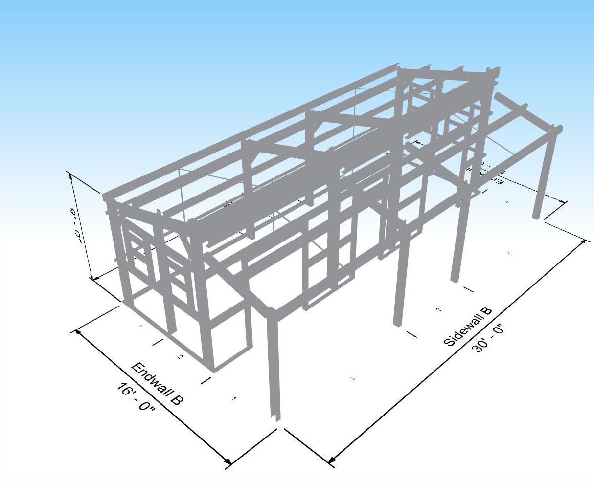 SINGLE SLOPE ROOF ADU - Easy Up Steel Buildings