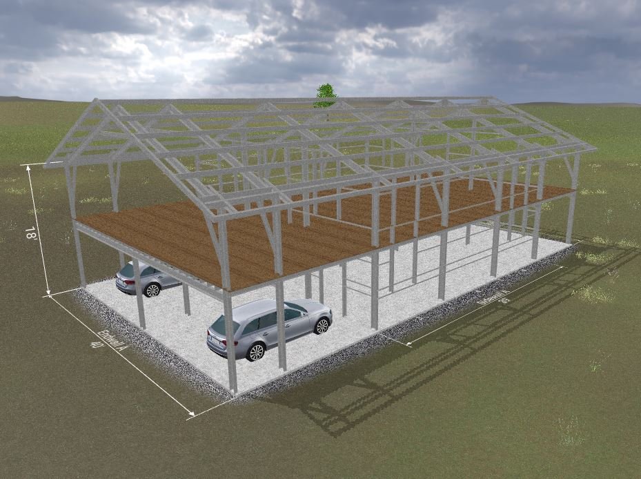 GABLE ROOF BARNDOMINIUM - Easy Up Steel Buildings